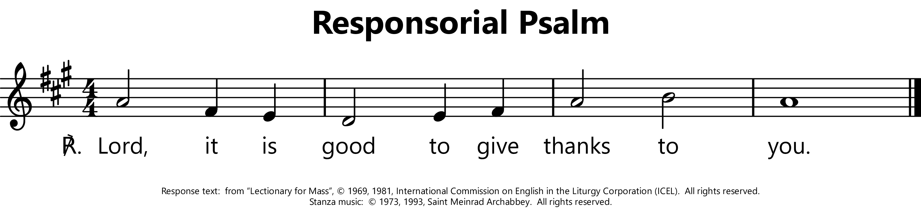 8th Sunday in Ordinary Time: Responsorial Psalm, Year C